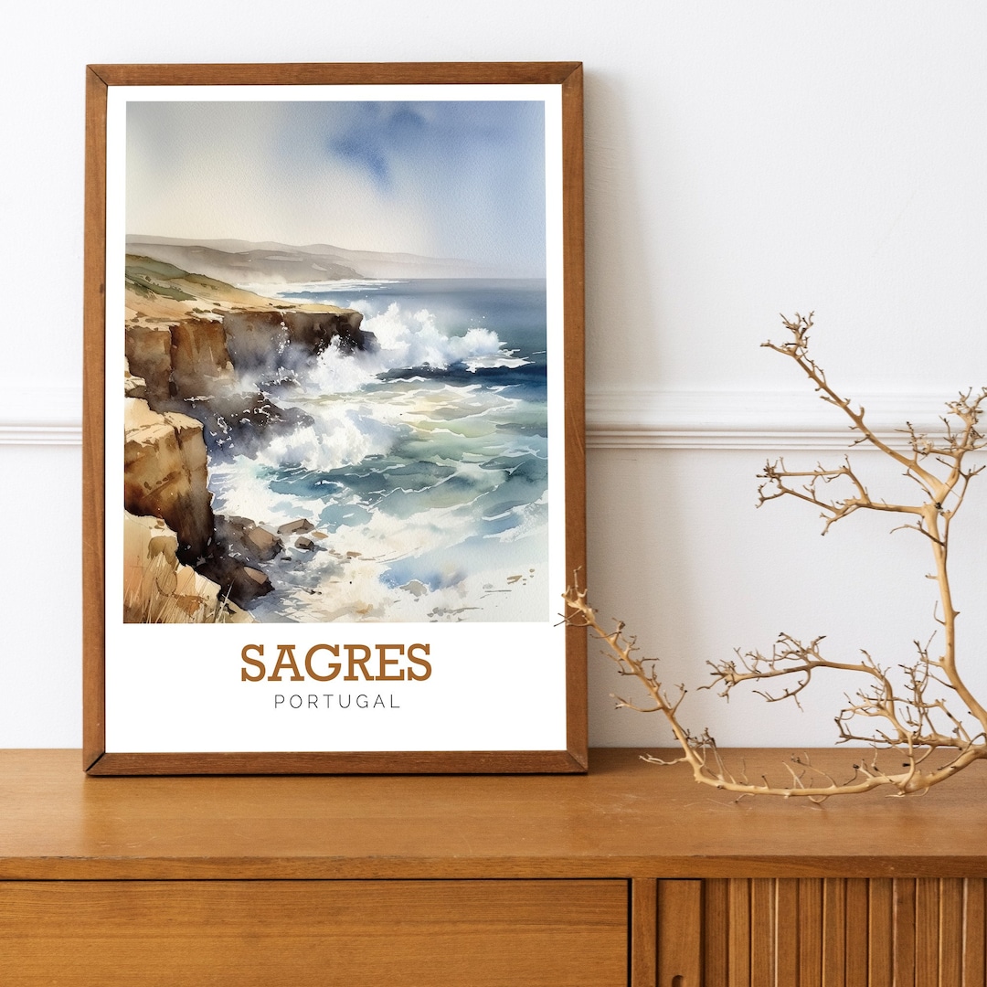 Sagres Art Print | Watercolour Print | Print | Available in Many Sizes ...