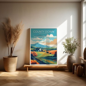 County Down, Northern Ireland Art Print | Modern Poster | Print ...
