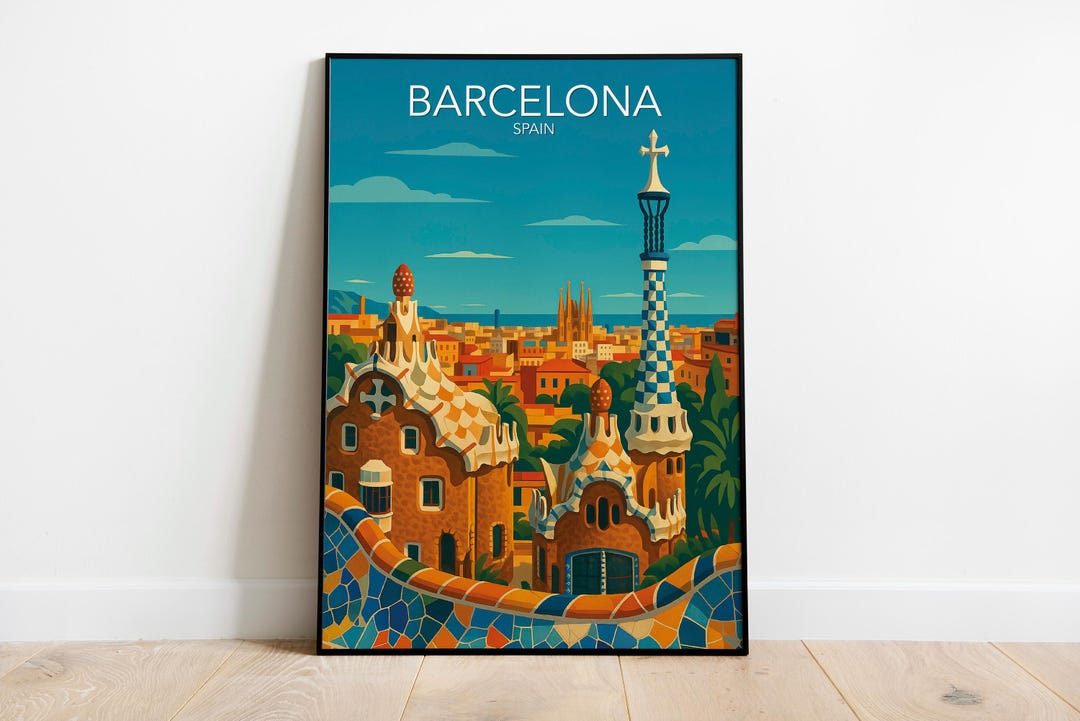 Barcelona - Art Print | Modern Poster | Print | Available in Sizes: A5 ...
