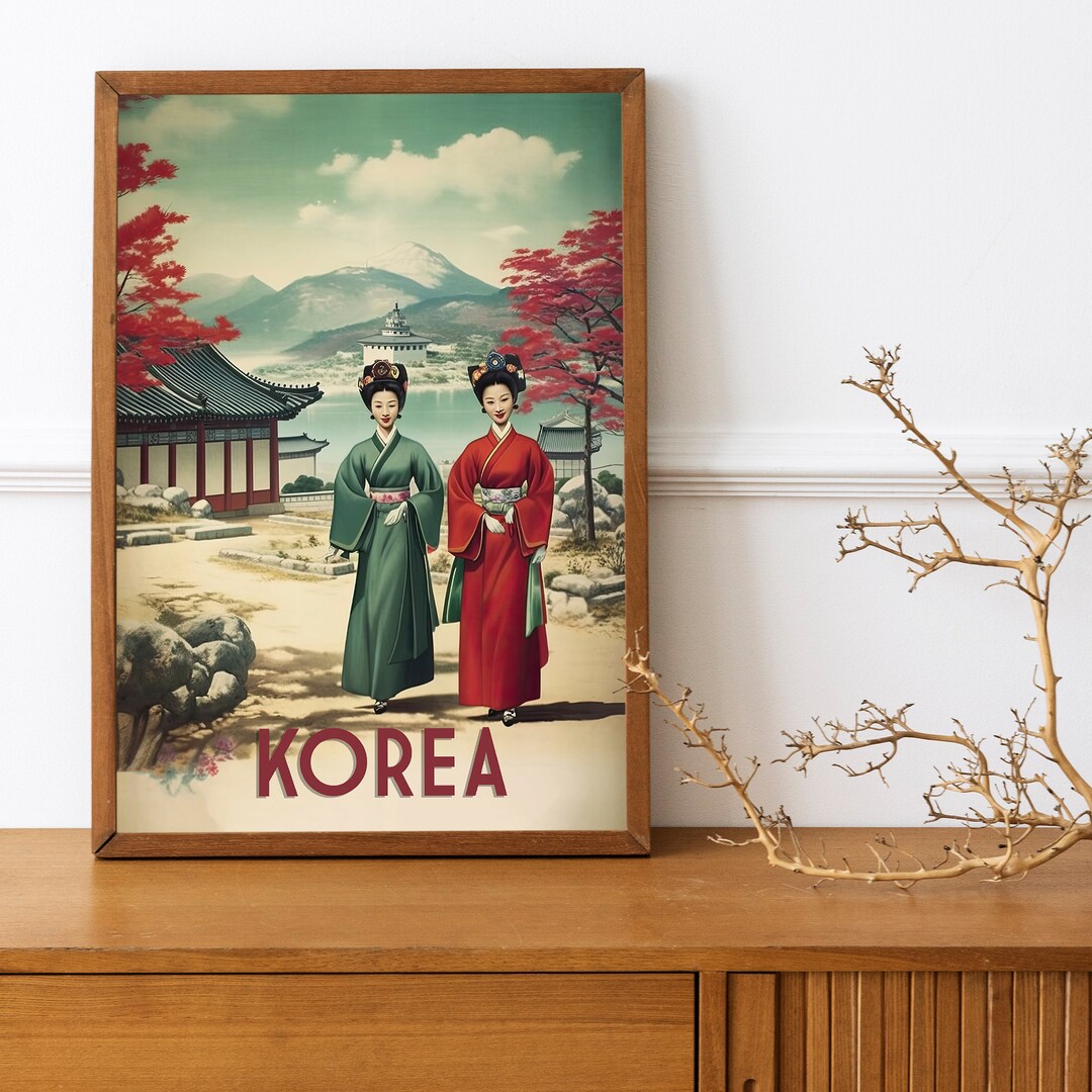 Seoul Serenity - A 1950s Style Vintage Travel Poster | Poster | Print ...