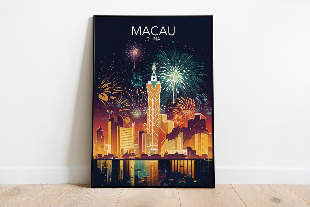 Macau Art Print | Modern Poster | Print | Available in Many Sizes or ...