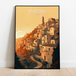 Matera Art Print | Modern Poster | Print | Available in Many Sizes or ...