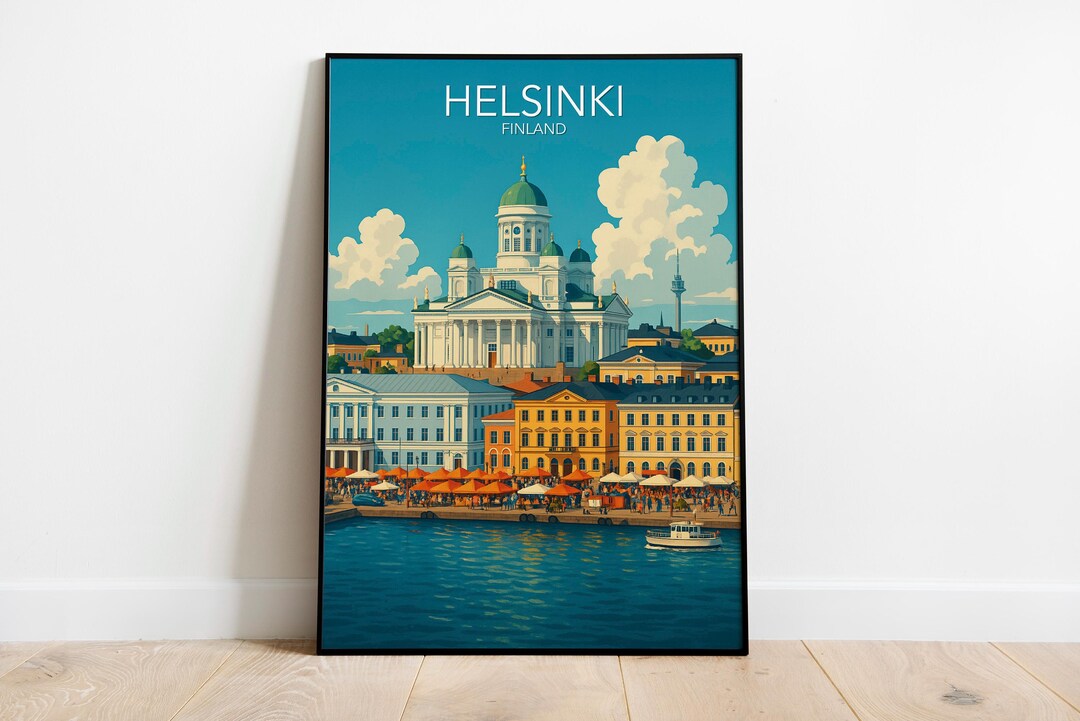 Helsinki, Finland | Art Print | Modern Poster | Print | Available in ...