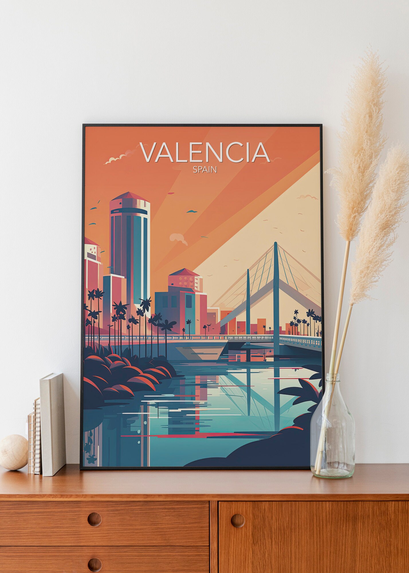 Valencia Art Print | Modern Poster | Print | Available in Many Sizes or ...