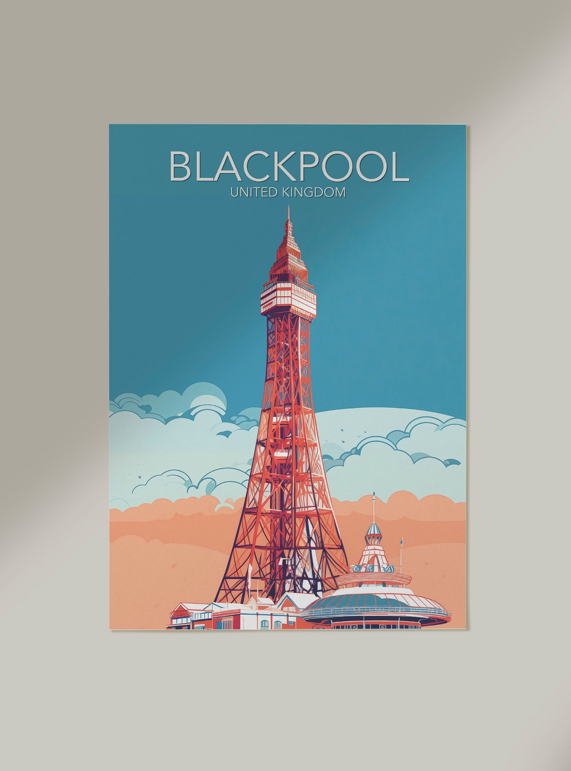 Blackpool Art Print | Modern Poster | Print | Available in Many Sizes ...