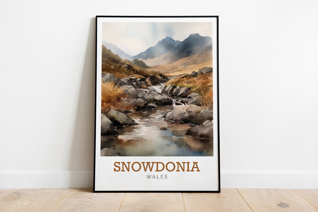 Snowdonia - Watercolour Art Print | Modern Poster | Print | Available ...