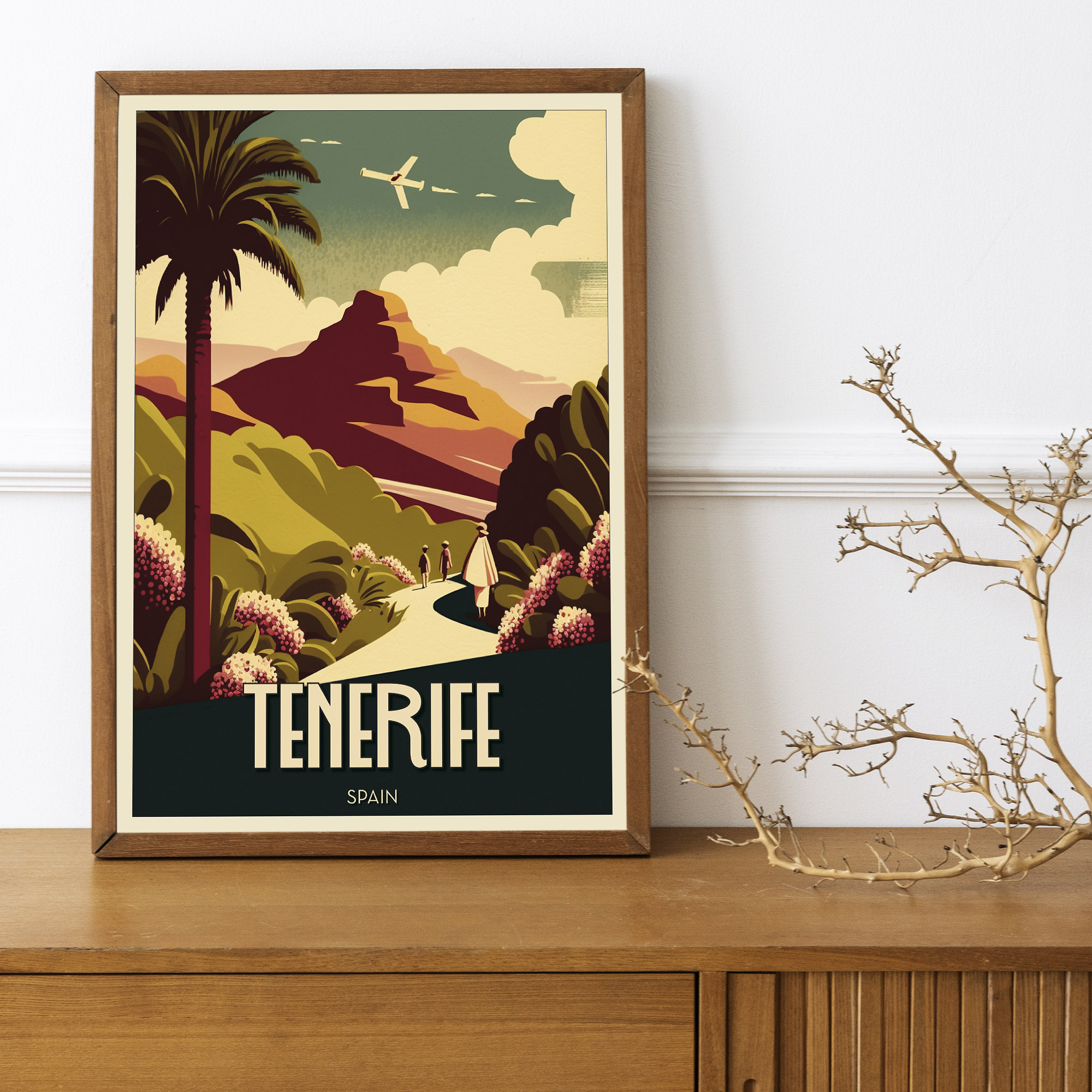 Tenerife Art Print | Vintage Poster | Print | Available in Many Sizes ...