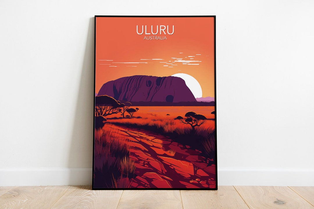 Uluru / Ayres Rock Art Print | Modern Poster | Print | Available in ...