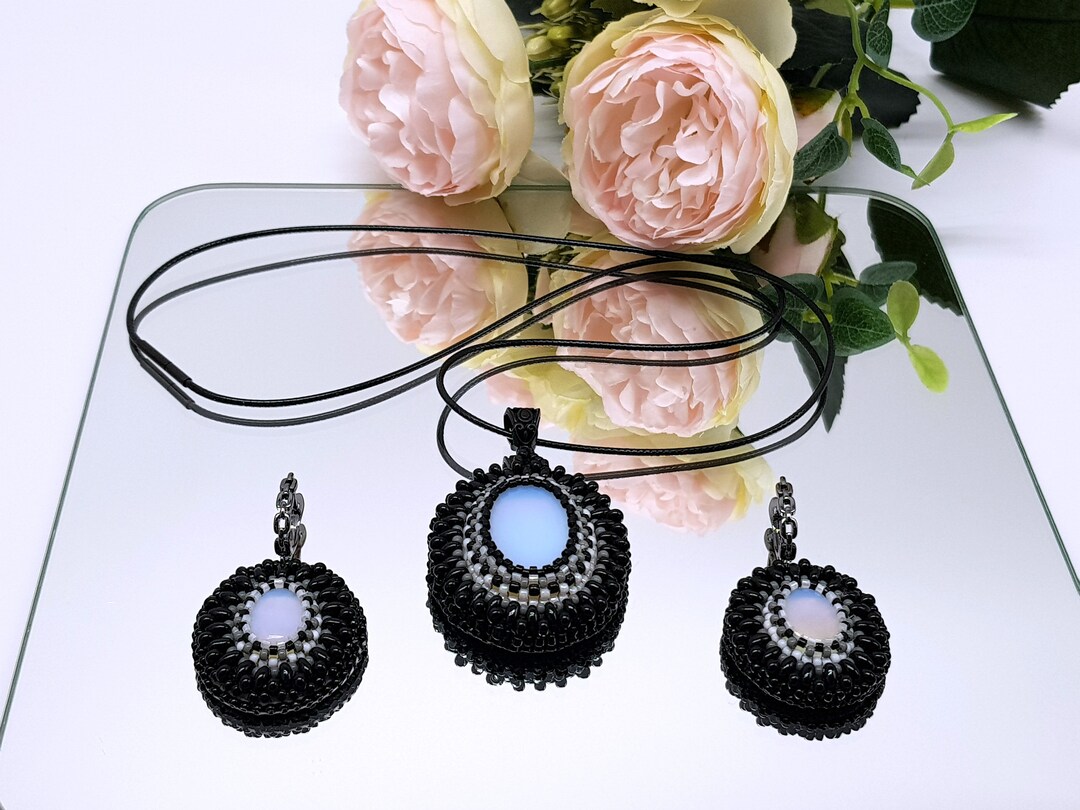 Braided Set eye of the Universe, Necklace & Earrings, Necklace Designs ...