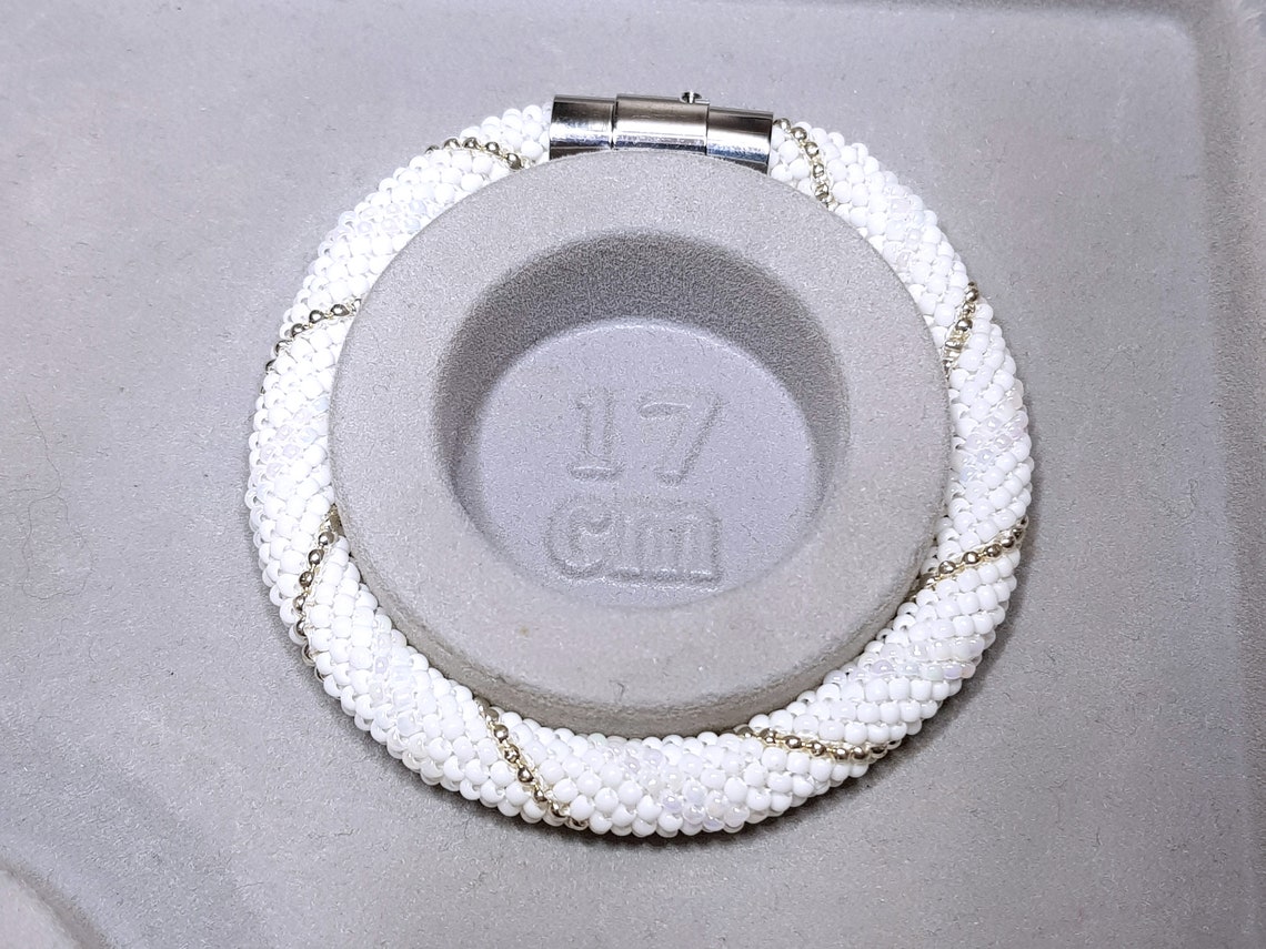 Braided White Set, Necklace and Bracelet, Necklace Designs, Unique Gift ...