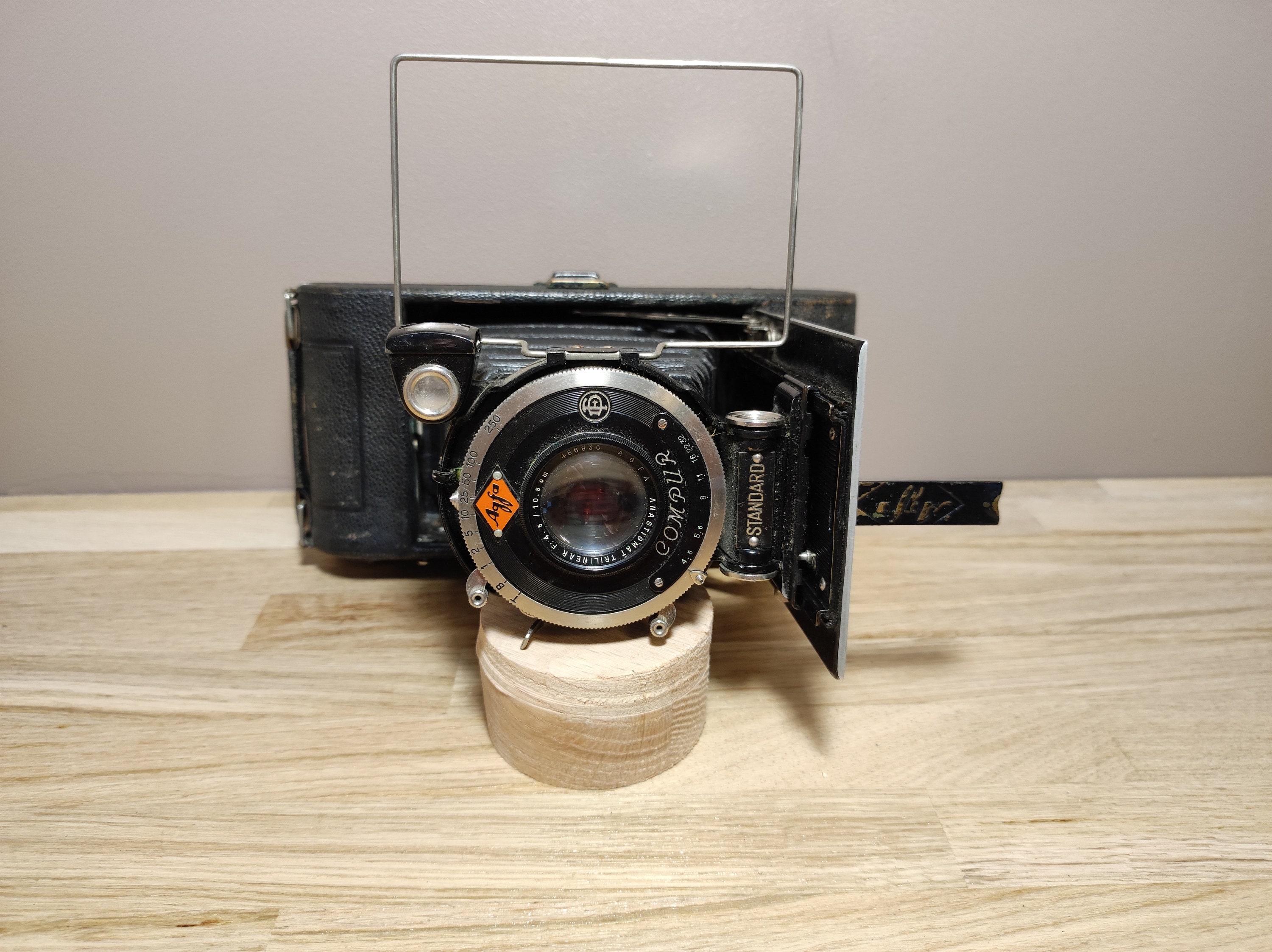 Rare Agfa Standard 254 Rangefinder Model Film Camera With Dark Brown ...