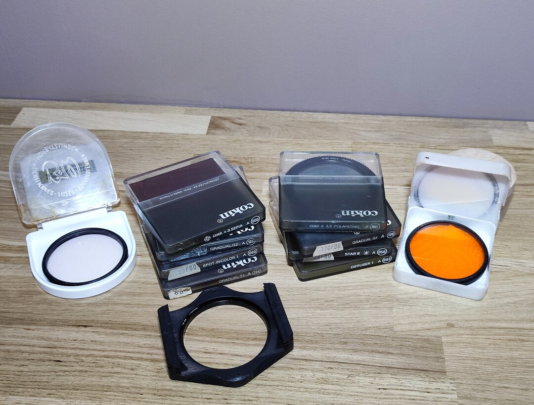 Set of Square and Round Filters and Filter Holder Diameter 55 for ...