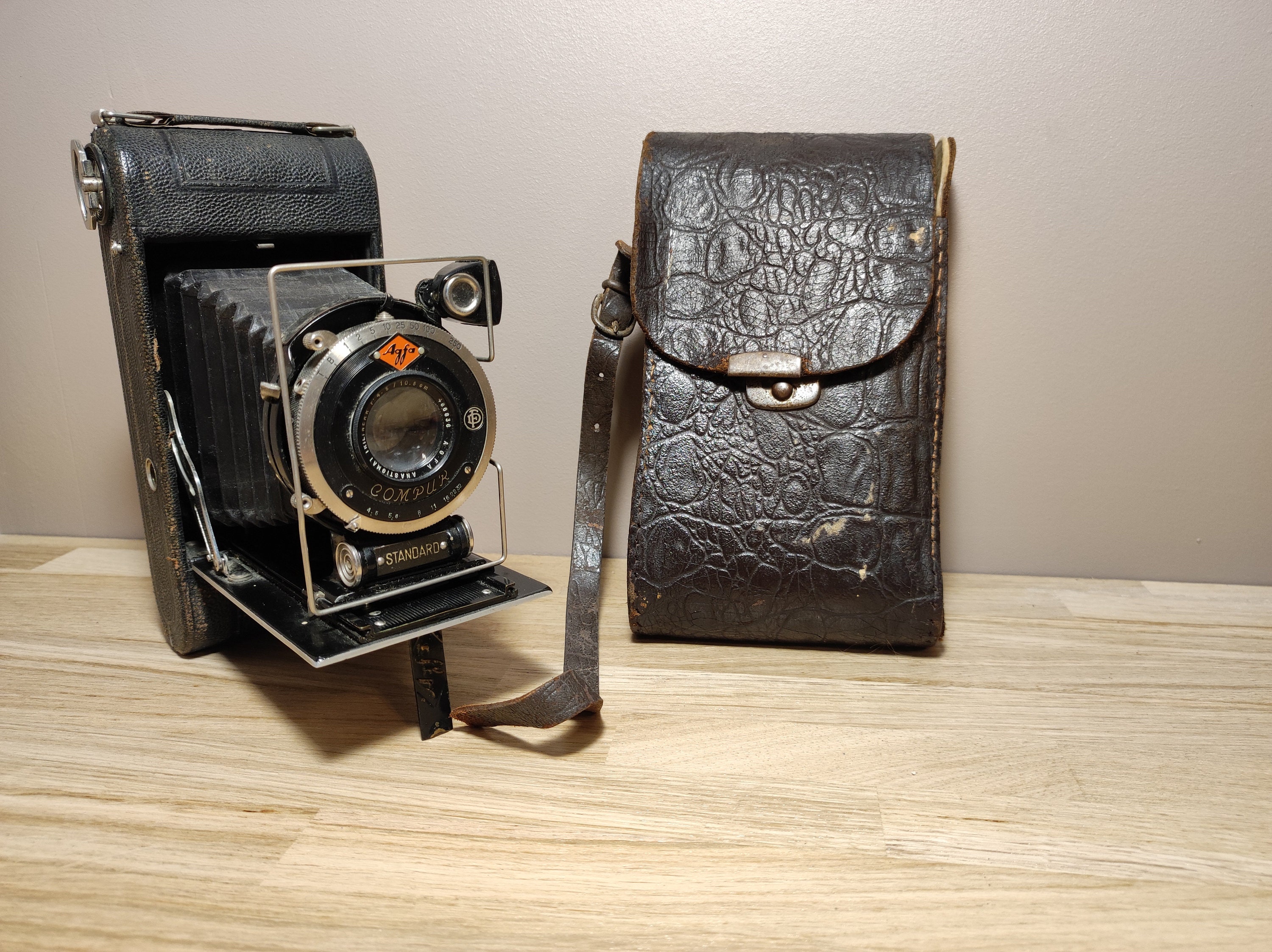 Rare Agfa Standard 254 Rangefinder Model Film Camera With Dark Brown ...