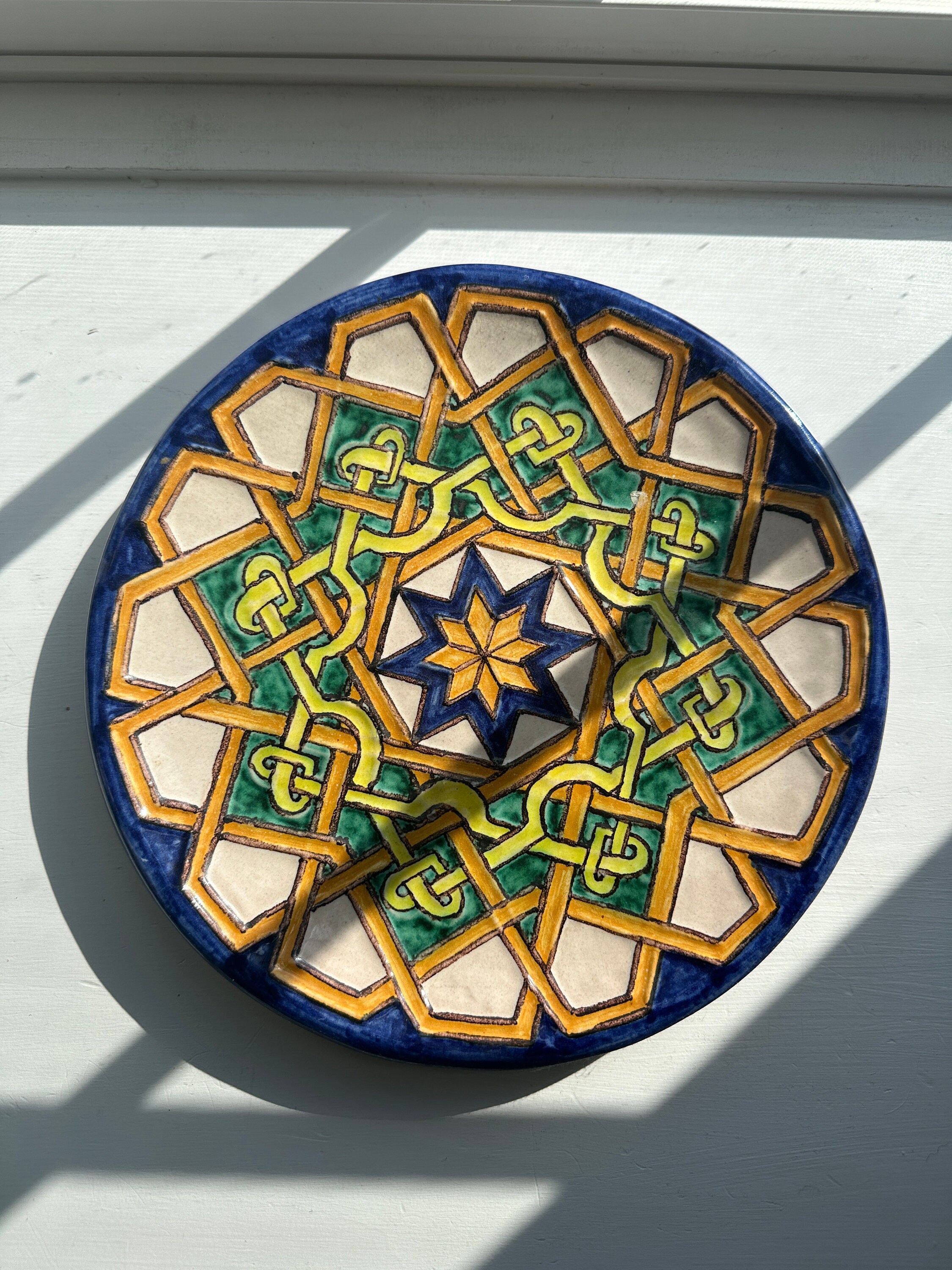 Vintage Handmade Celtic Knot Pottery Plate - Etsy