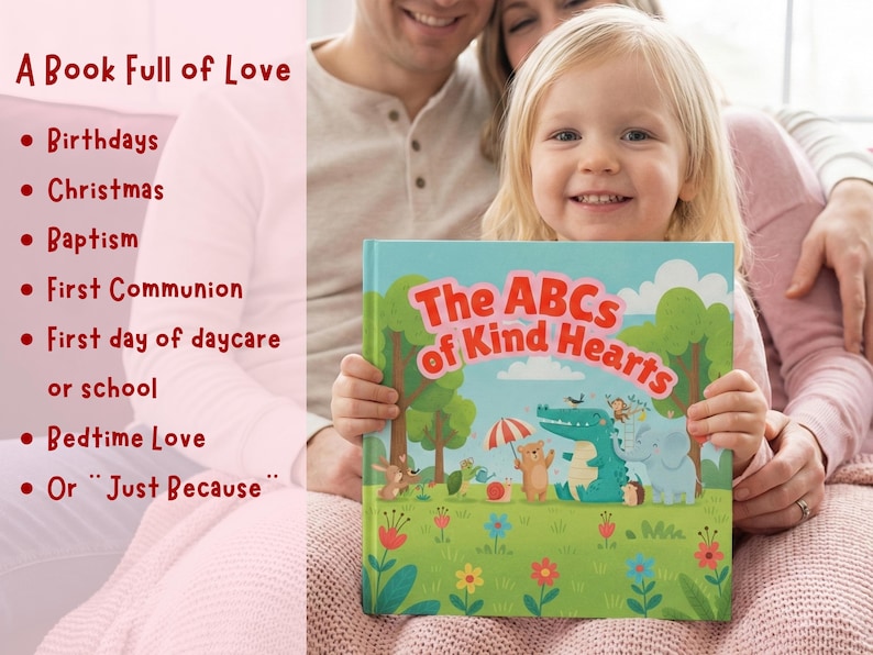 Personalized ABC Book for Kids • Kindness Alphabet Book • Custom Name ...
