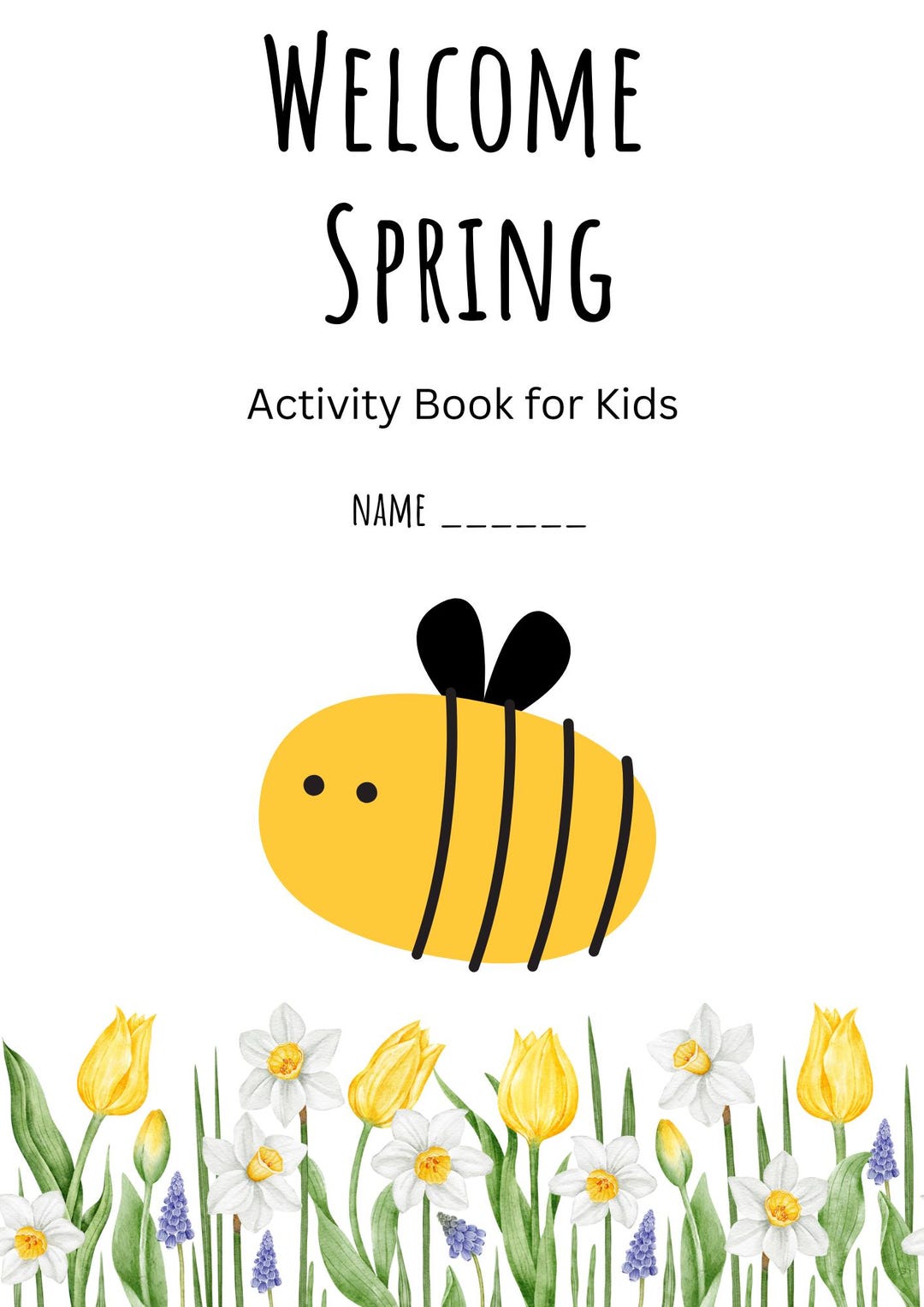 Spring Activity Book | Fun Printable Games & Coloring for Kids - Etsy
