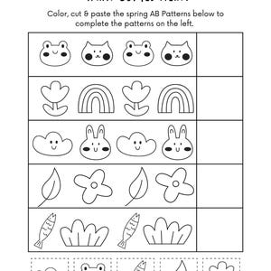 Spring Printables for Kids | Activity Book With Puzzles & Crafts - Etsy