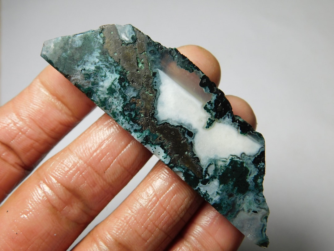 Unpolished 'SLAB' Amazing Moss Agate Gemstone Natural - Etsy
