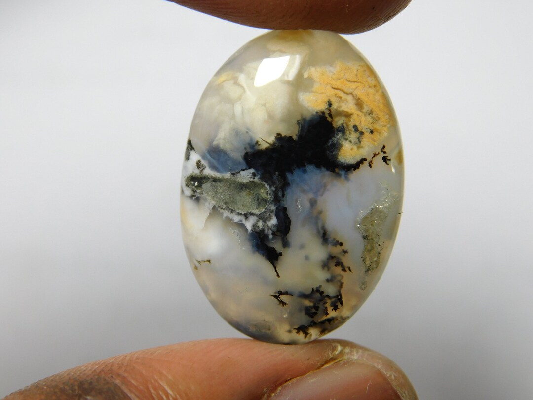 Natural Tiger Dendrite Agate Stone Loose Dendrite Stone for - Etsy