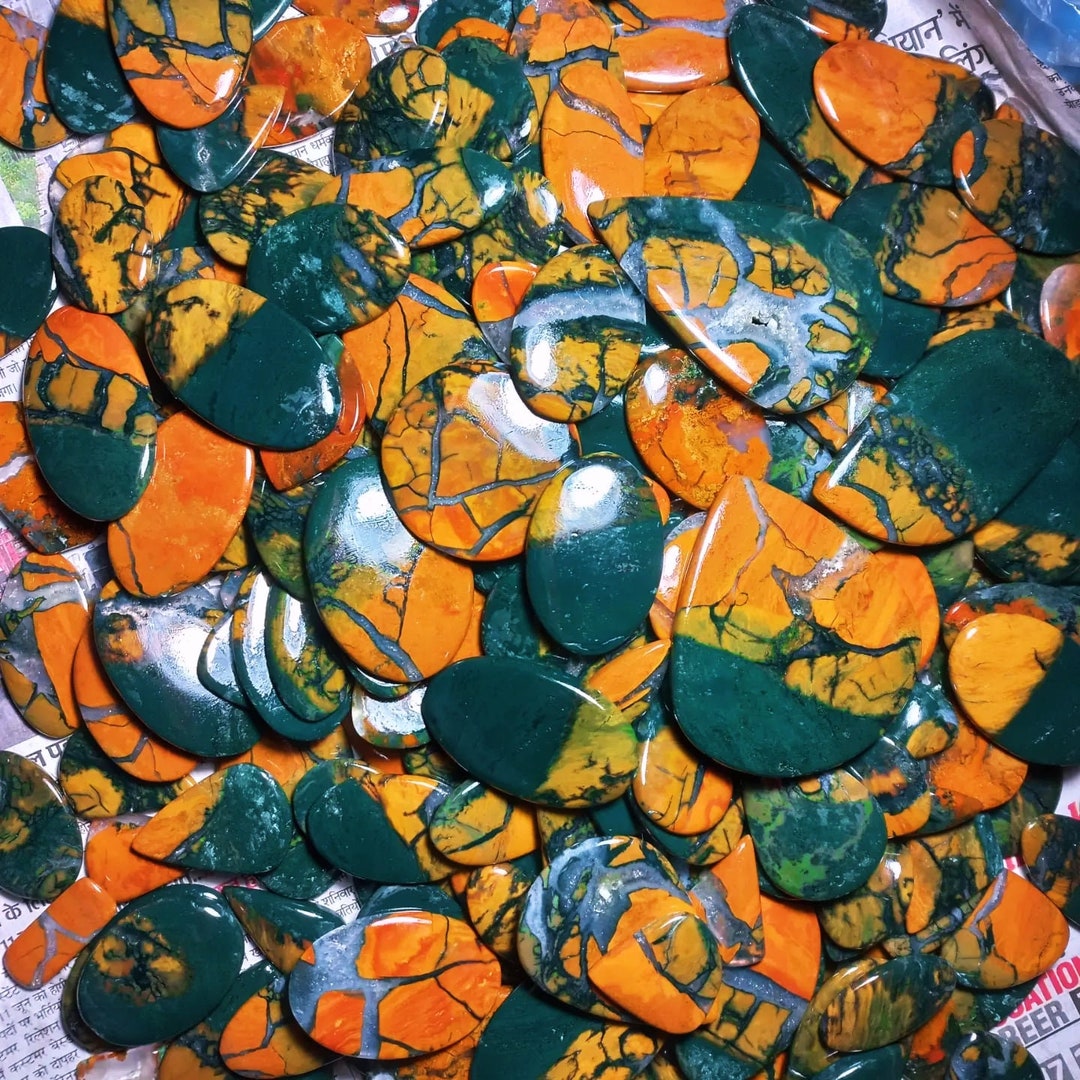 2 KG2000 Grams Wholesale Lot of Lavic Jasper Cabochons Amazing Quality ...