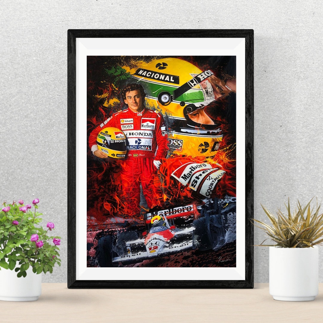 Ayrton Senna Poster Tribute Poster Brazil Tribute - Etsy Canada