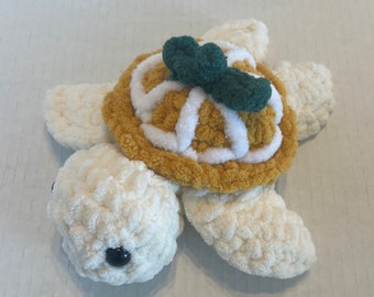 Crochet Lemon Turtle Plush Stuffed Animal - Etsy