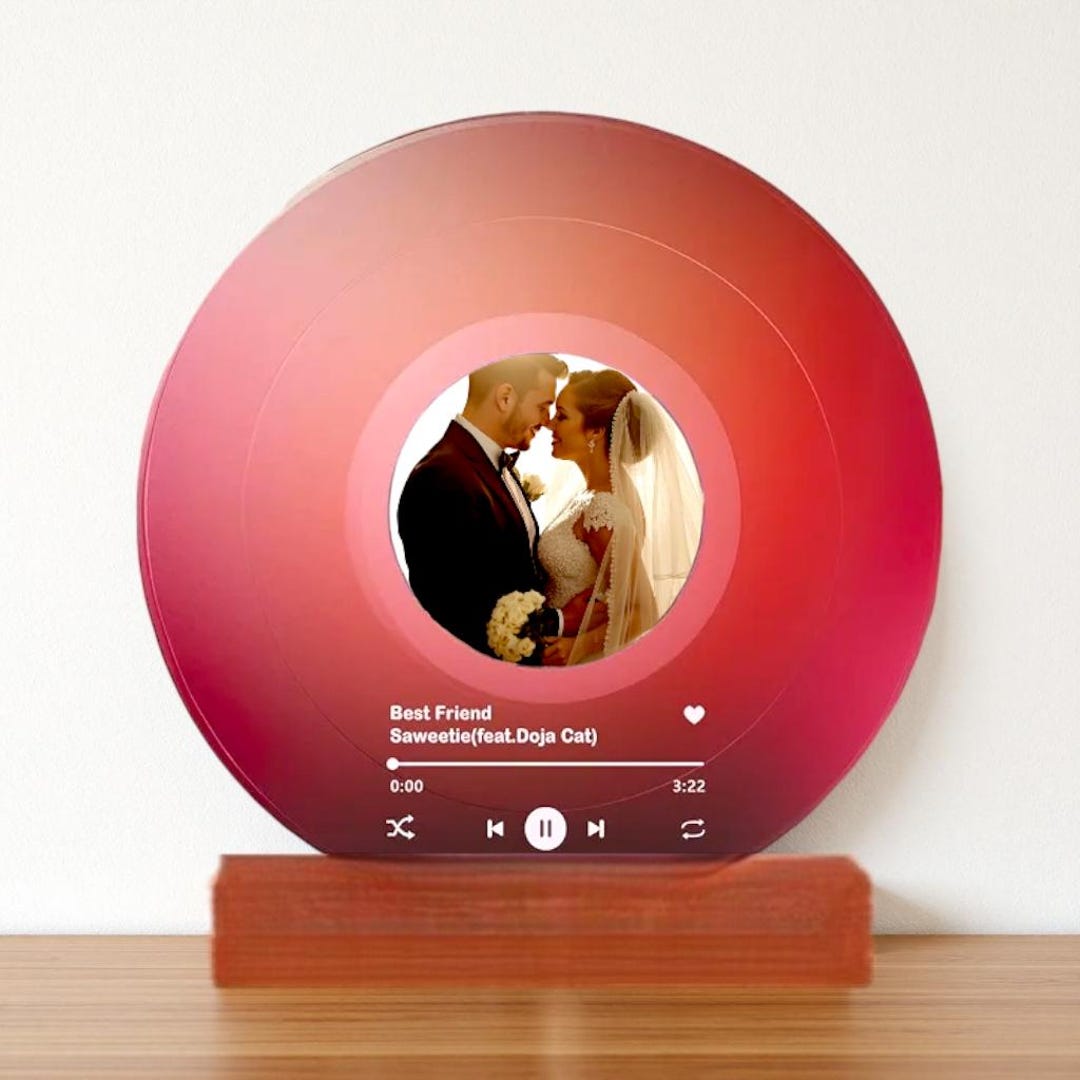 Personalized Acrylic Record Plaque the Perfect Birthday Surprise Custom ...