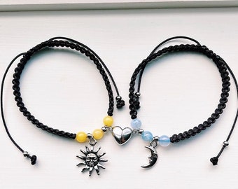 Matching Sun and Moon Bracelets - Etsy