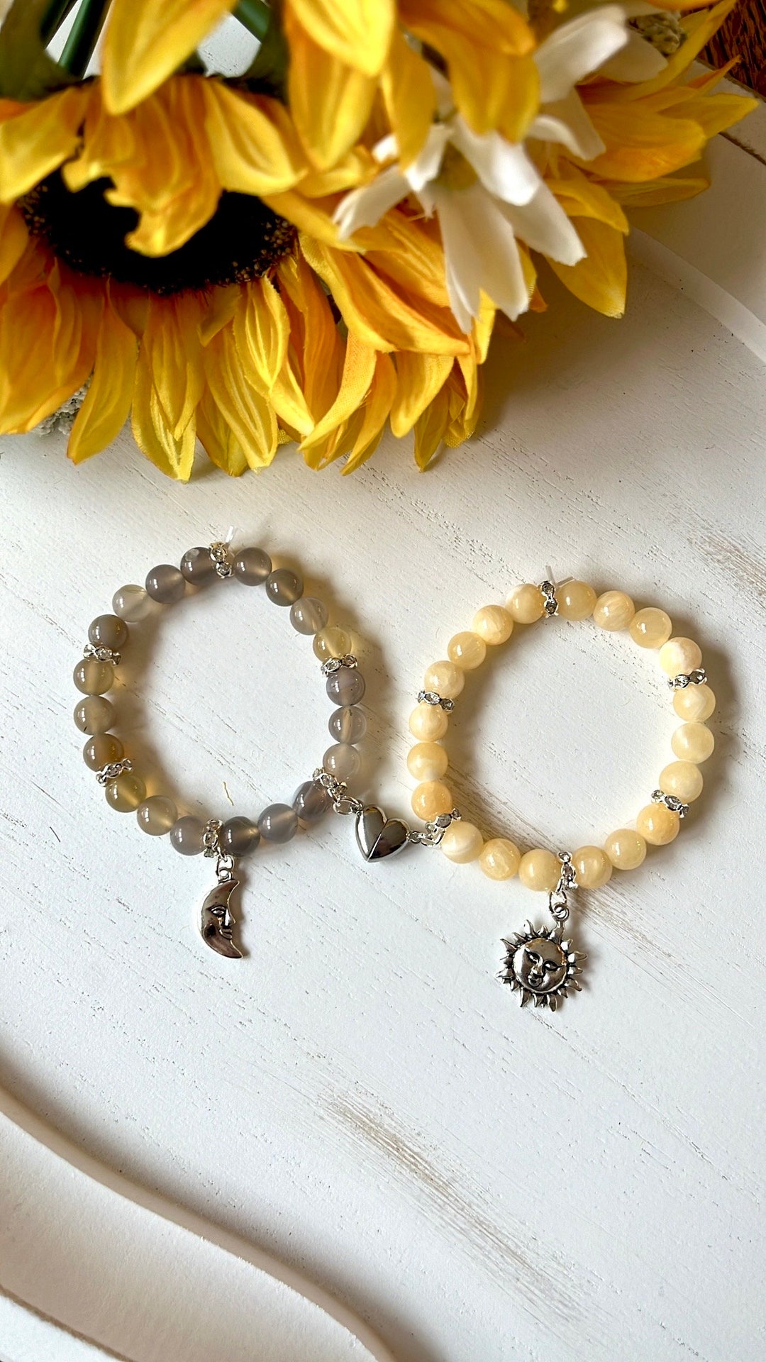 Matching Sun and Moon Bracelets - Etsy