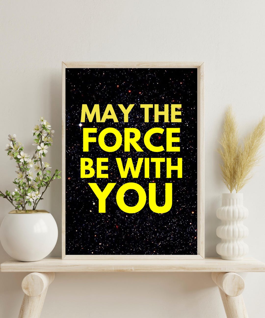 May the Force Be With You Poster, Star Wars, Jedi,r2d2,c3po,luke ...