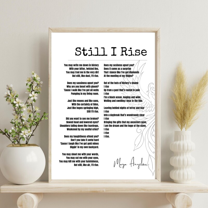 Still I Rise Print - Etsy