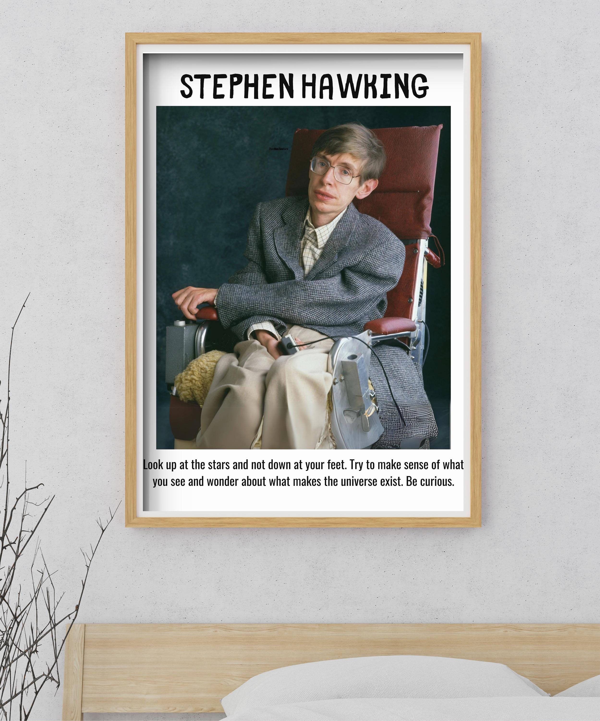 Stephen Hawking Portrait, Science Poster (digital Download) - Etsy