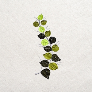 Plant Branch Embroidery Design, Botanical Vines Machine Digital Pattern ...