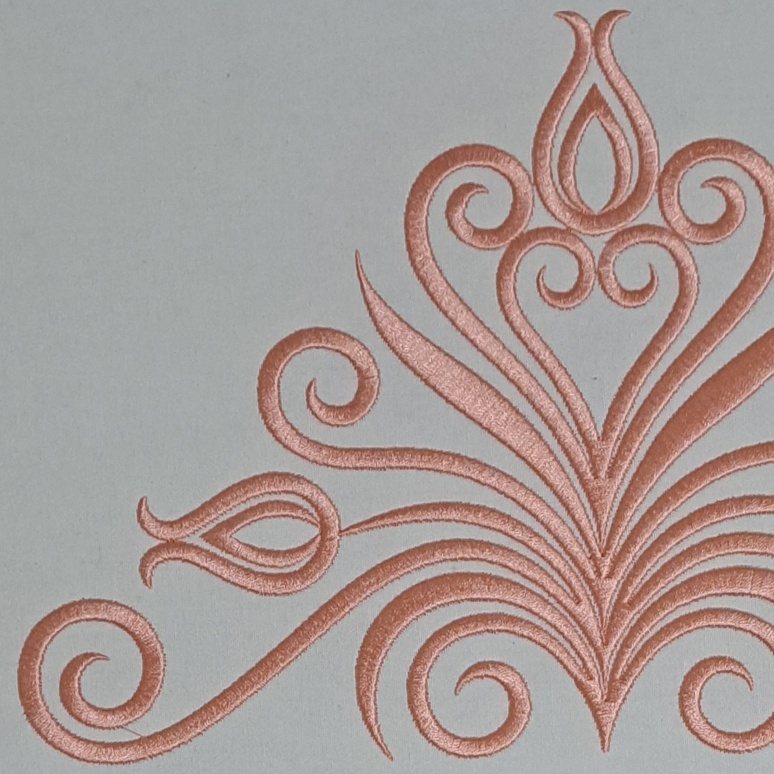 Corner Border Tulip Machine Embroidery Design, Turkish Elegant Edge ...