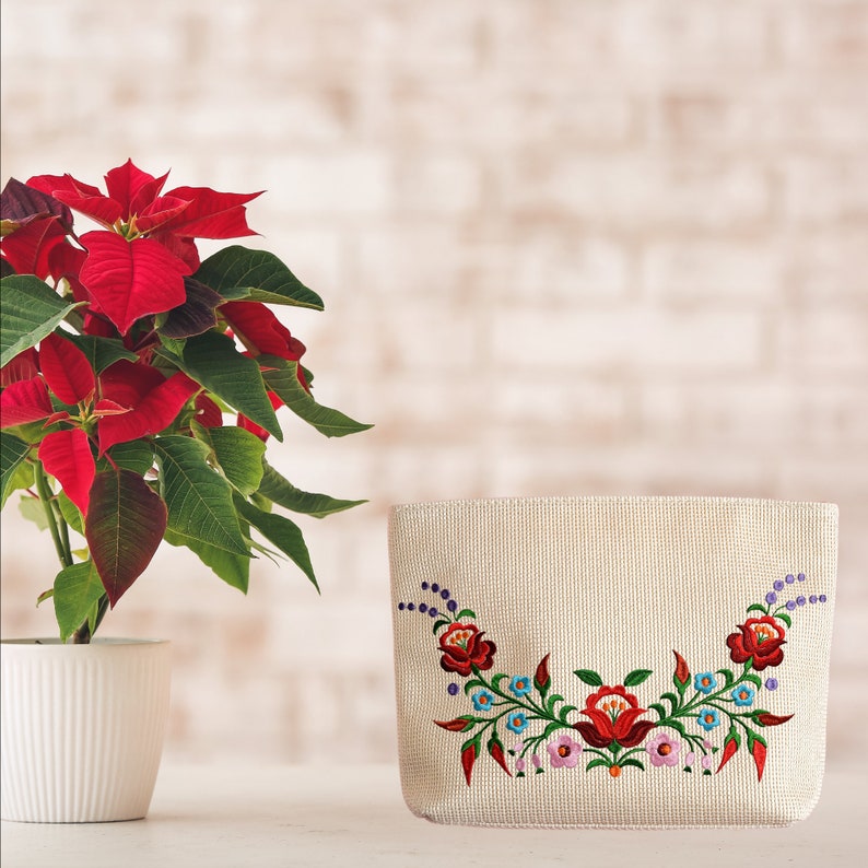 Curved Border Flower Machine Embroider Design-digital Instant Download ...