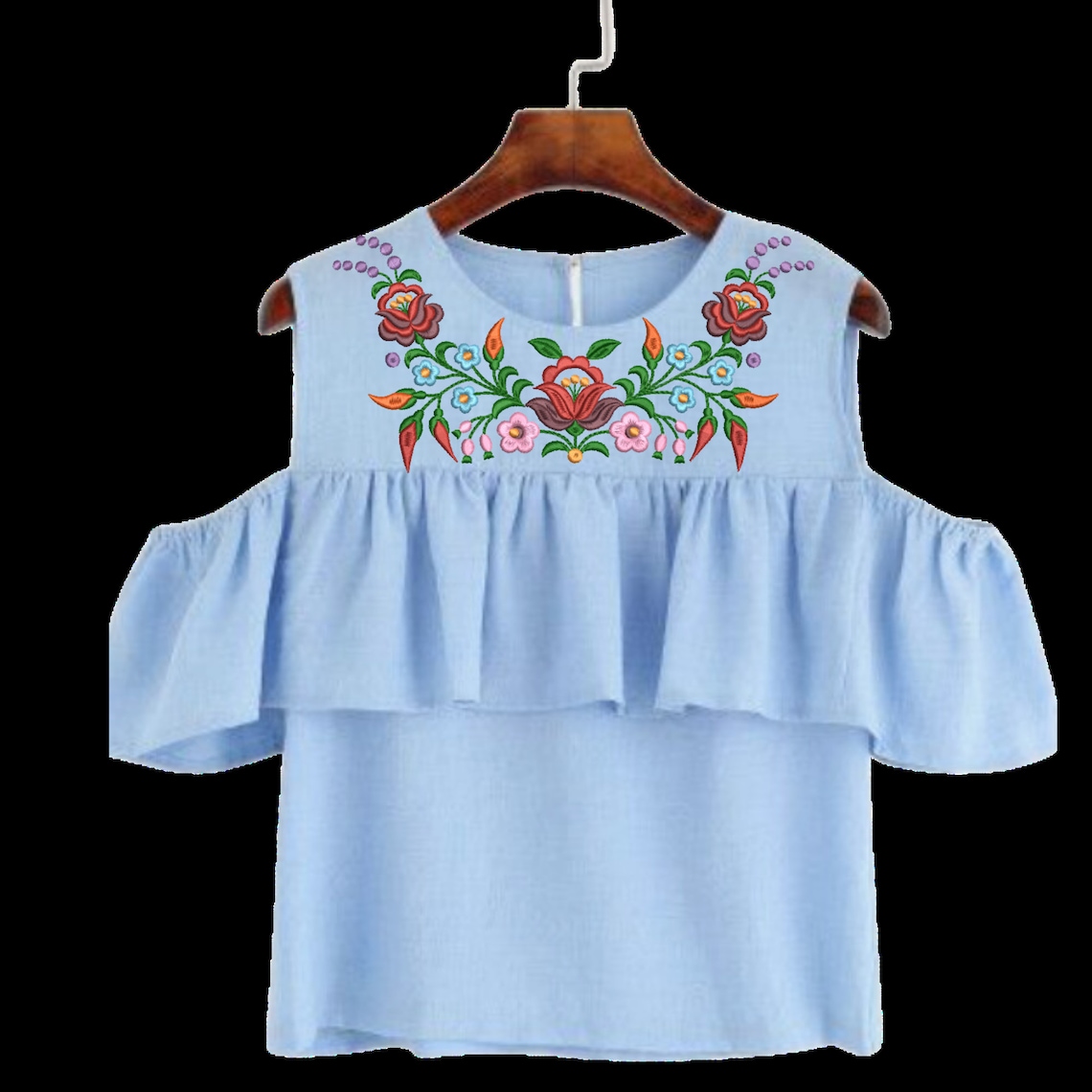 Curved Border Flower Machine Embroider Design-digital Instant Download ...