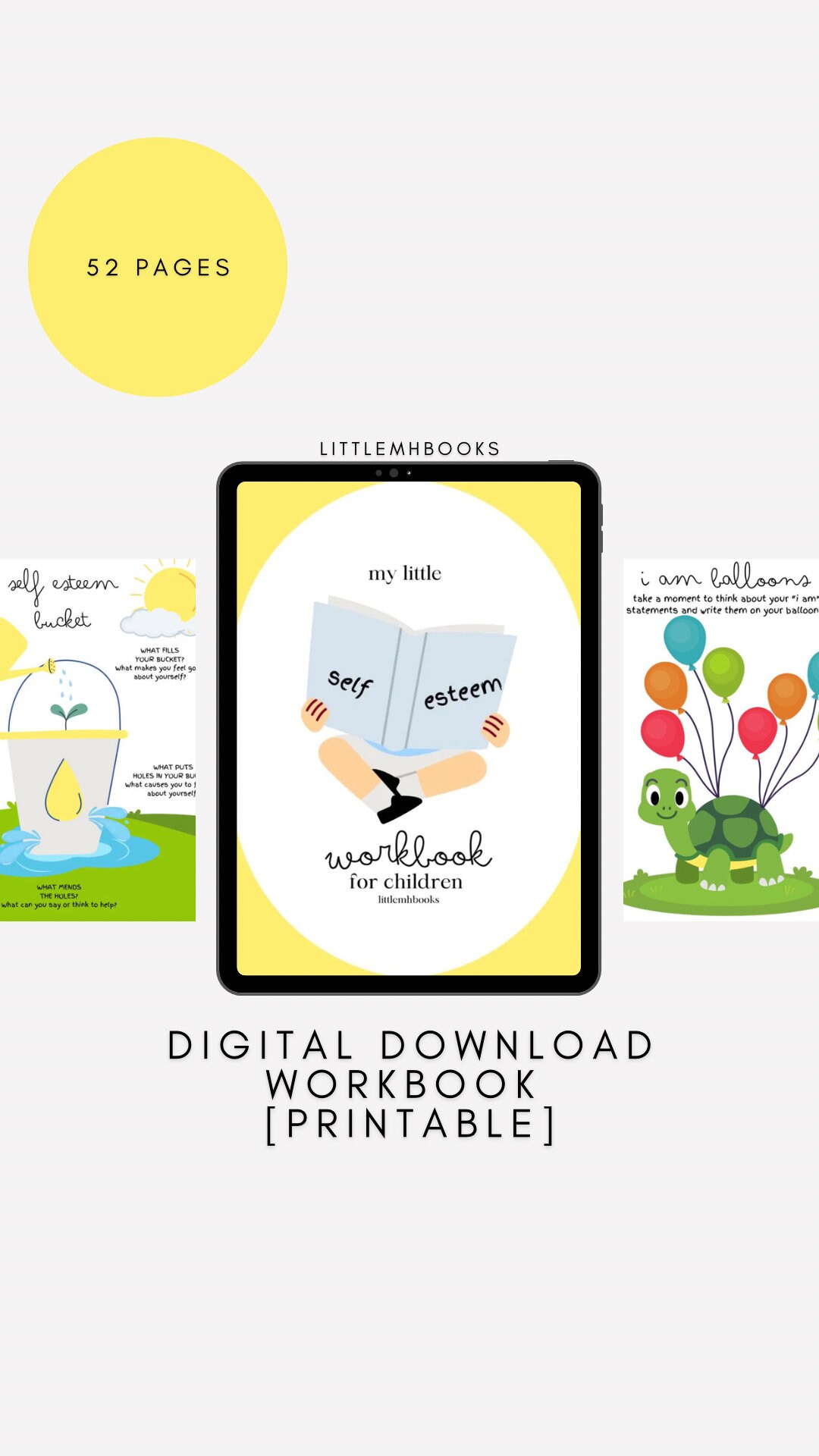 My Little Self-esteem Workbook for Children, Self-love, Gratitude ...