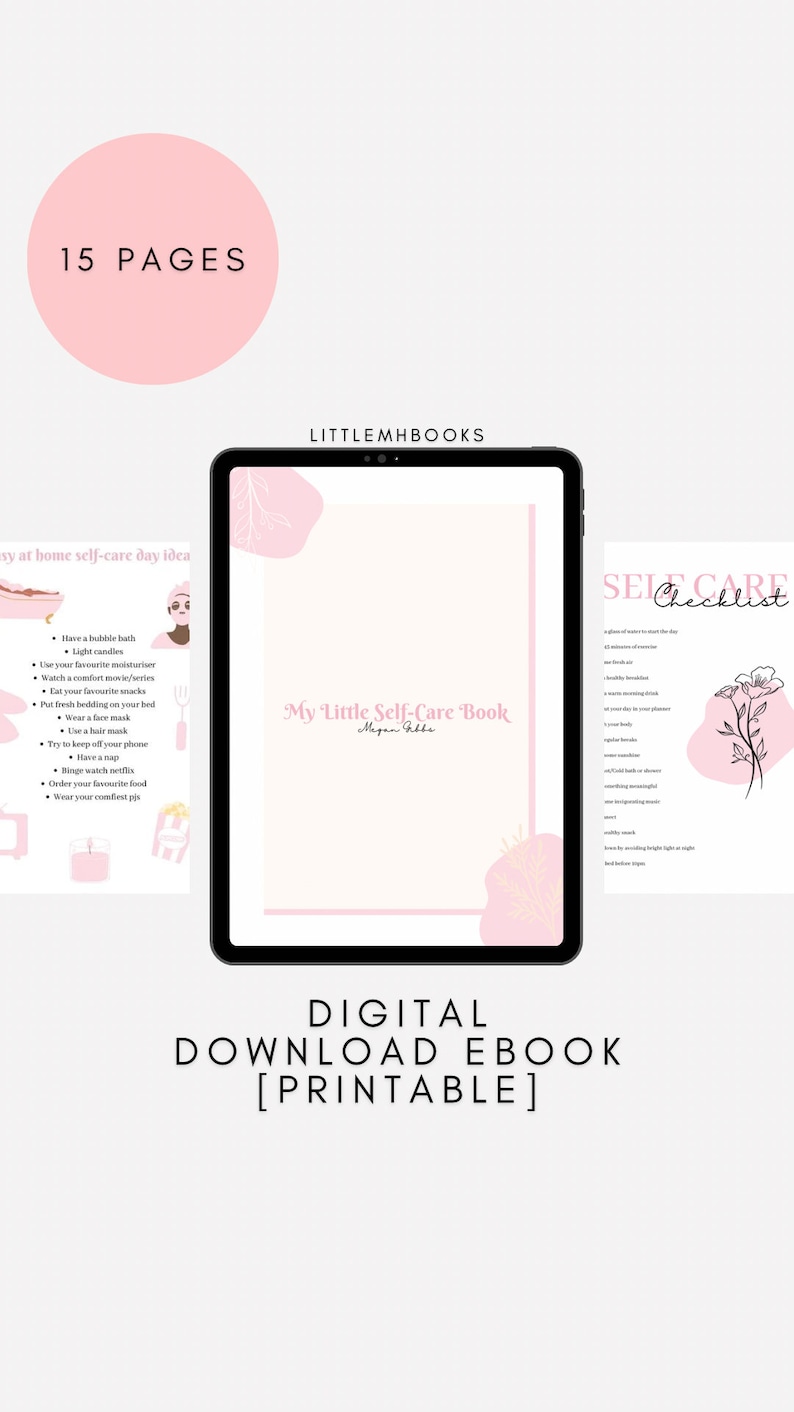 My Little Self-care E-book, Self-care Tips, Self-care Planner Checklist ...