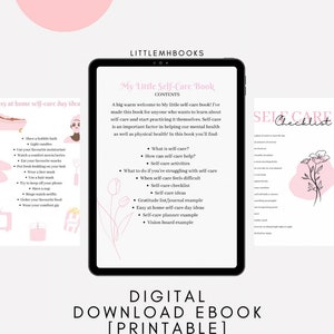 My Little Self-care E-book, Self-care Tips, Self-care Planner Checklist ...