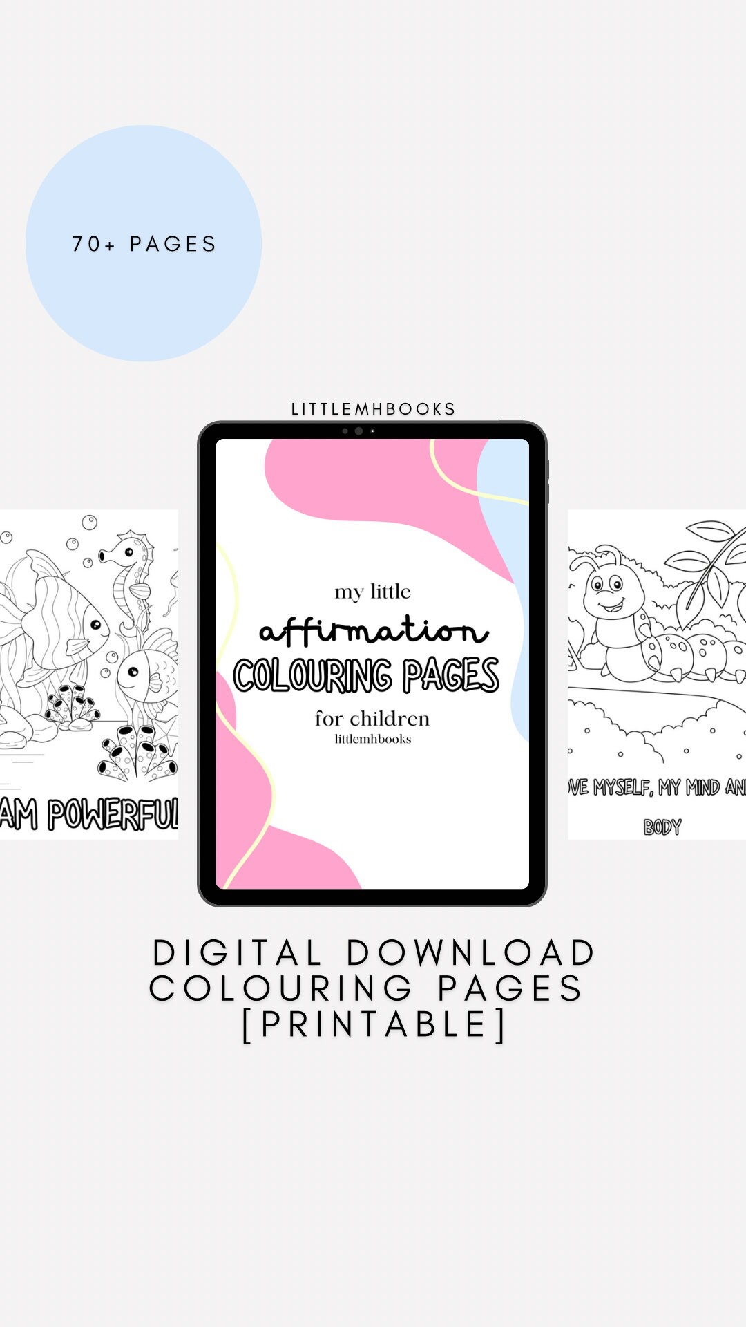 My Little Affirmation Colouring in Pages, Children, Colouring Book ...