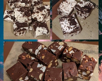 3 Piece Build Your Own Homemade Fudge Box / Triple Flavor Box - Etsy