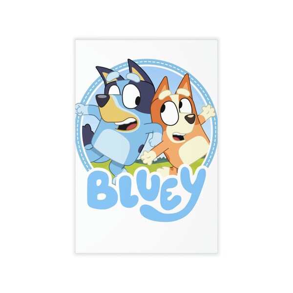 Bluey Wall Decal - Etsy Israel