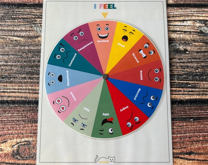 Emotion Wheel, Kids Feeling Wheel, Today I Am Feeling, Feelings Faces ...