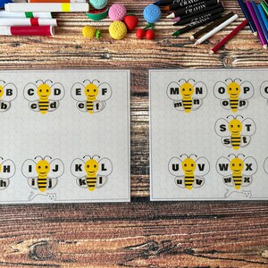 Letter Matching Printable, Busy Book, Learn Alphabet, Upper and Lower ...