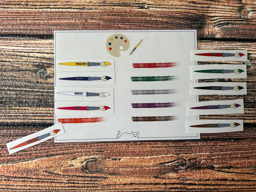 Color Matching Game, Match the Colors, Toddler Activity Printable ...