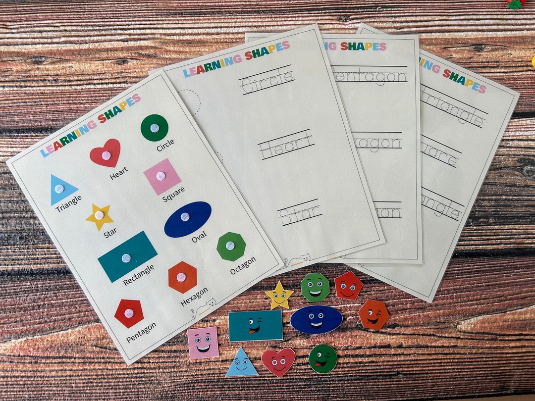 Shape Matching, Learning Shapes, Kindergarten Educational Printables ...