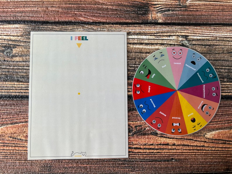 Emotion Wheel, Kids Feeling Wheel, Today I Am Feeling, Feelings Faces ...