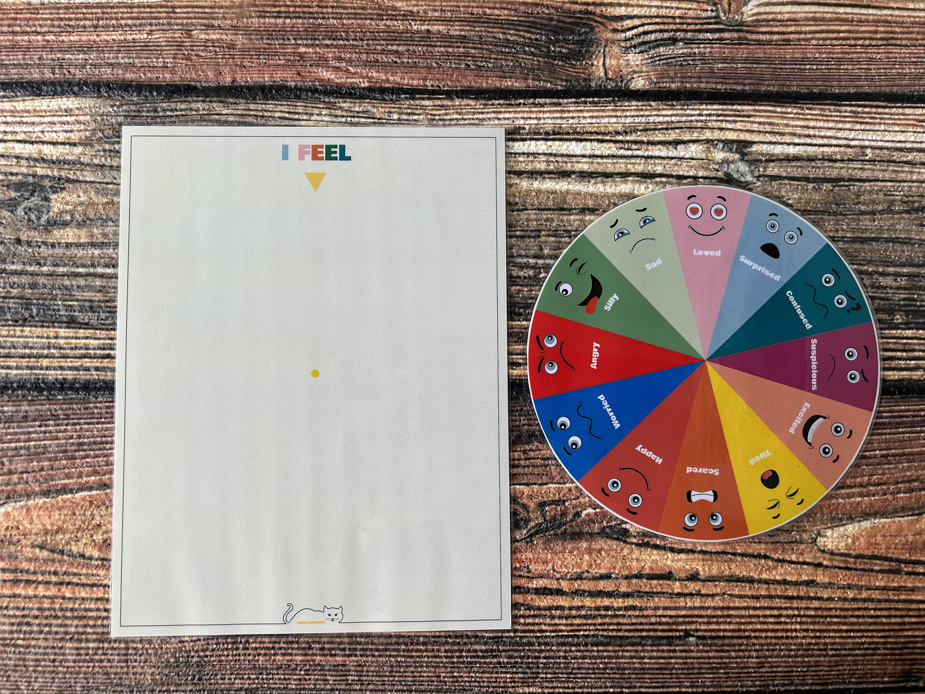 Emotion Wheel, Kids Feeling Wheel, Today I Am Feeling, Feelings Faces ...