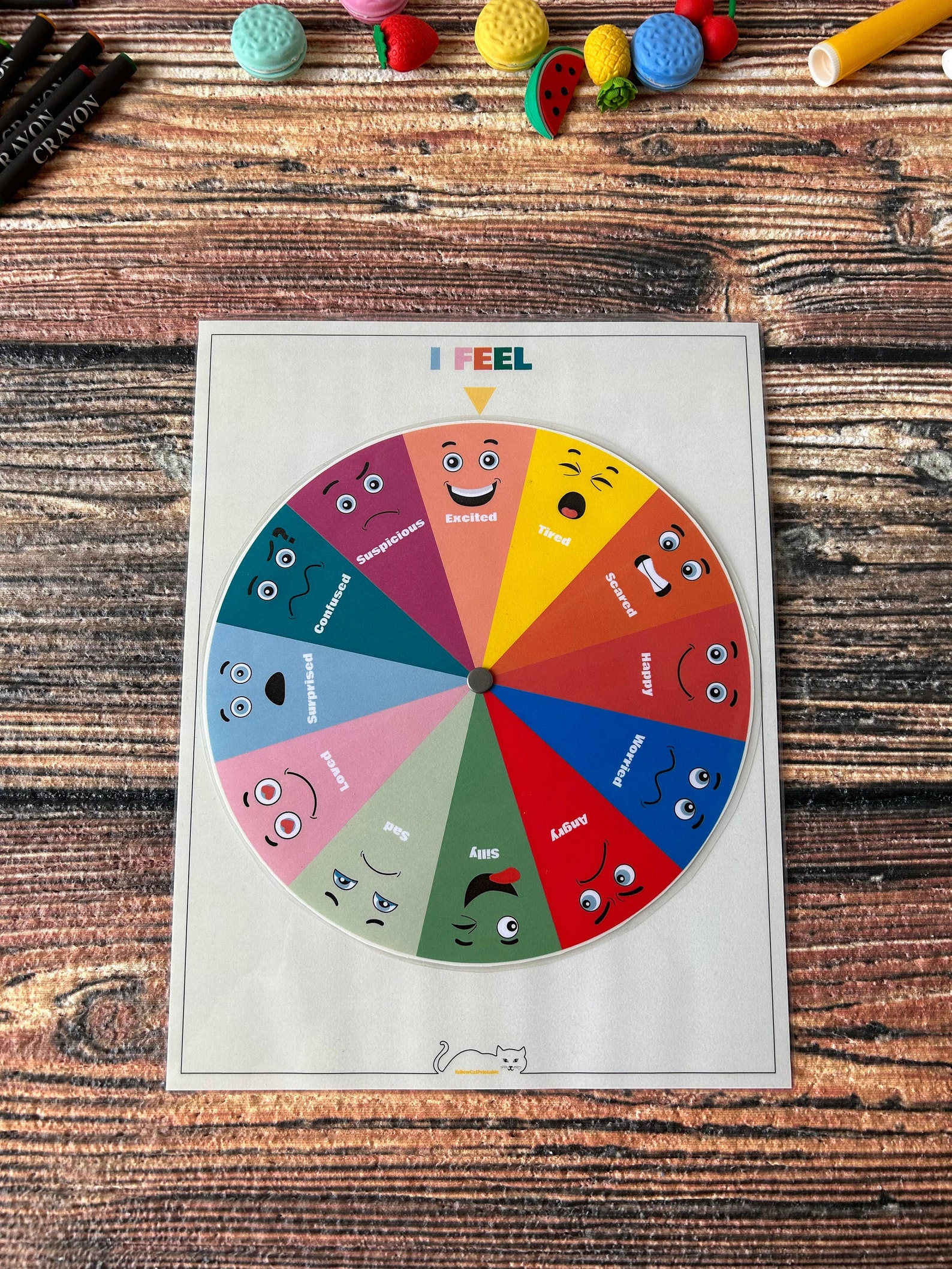 Emotion Wheel, Kids Feeling Wheel, Today I Am Feeling, Feelings Faces ...