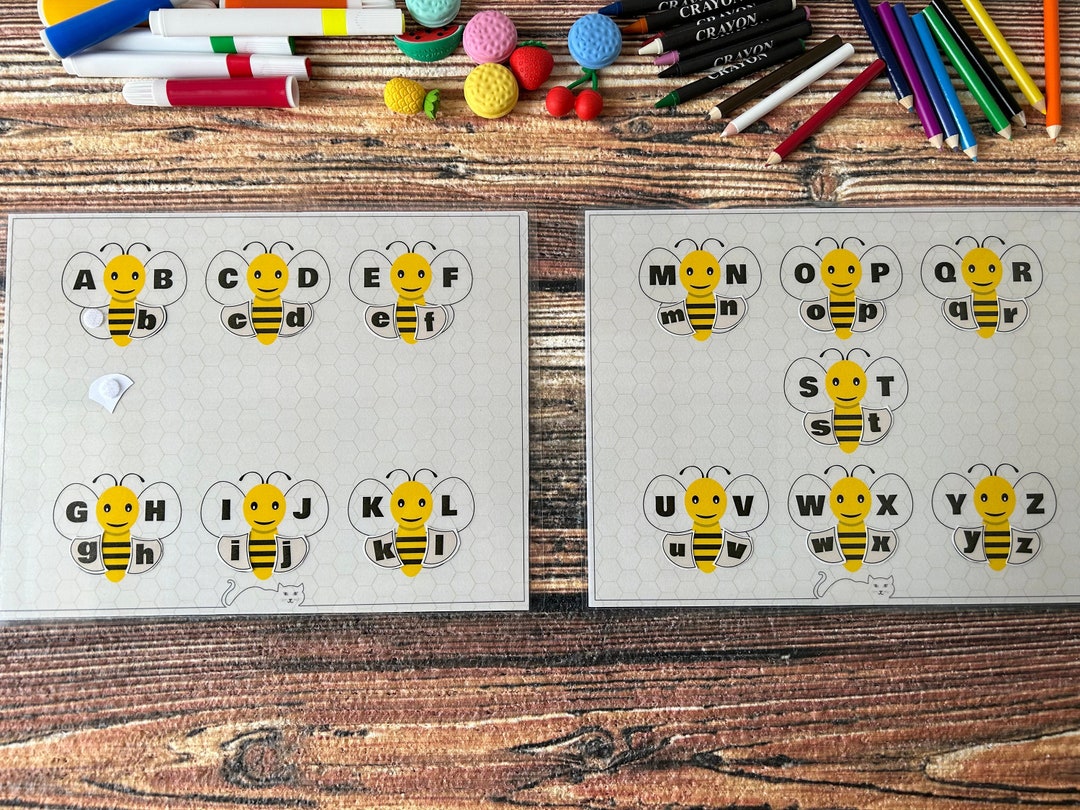 Letter Matching Printable, Busy Book, Learn Alphabet, Upper and Lower ...